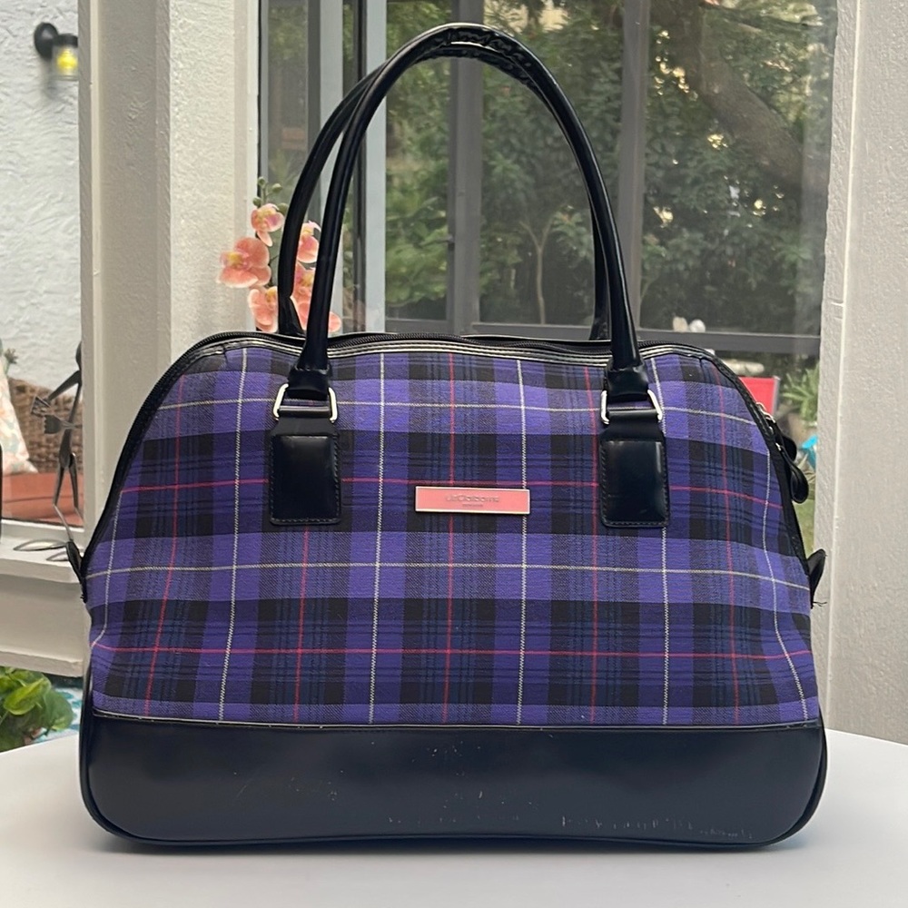 Liz Claiborne Randa Plaid Travel Bag - Gem